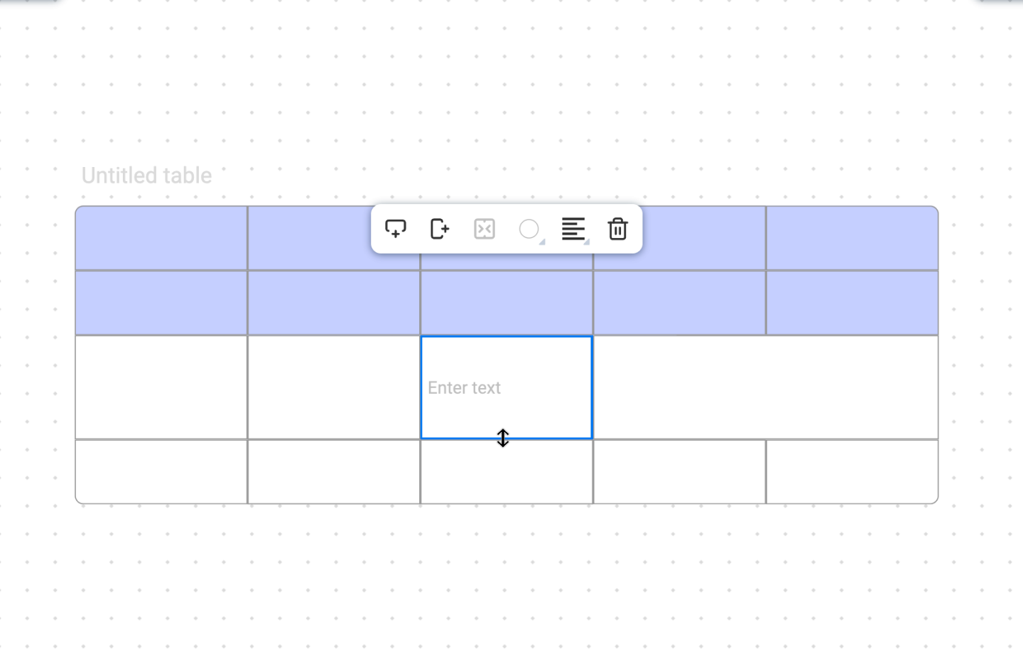 Using Tables in Whiteboard