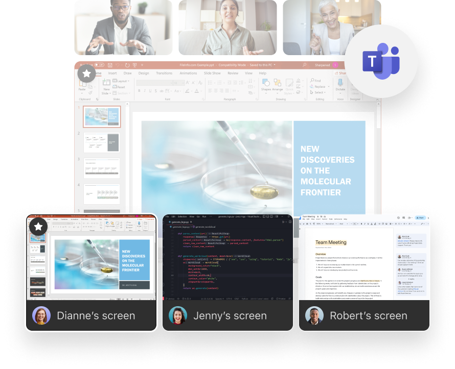 Share Multiple Screens In Microsoft Teams Frameable MultiShare